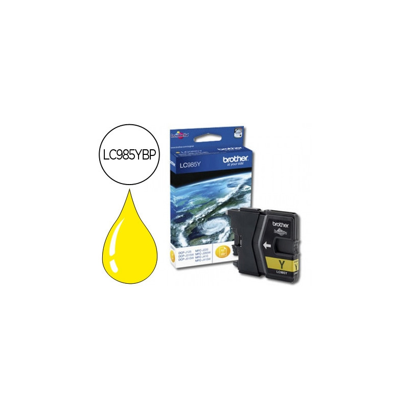 INK-JET BROTHER LC-985Y AMARILLO DCP-J125/DCP-J315W MFC-J265W/MFC-J410 ...