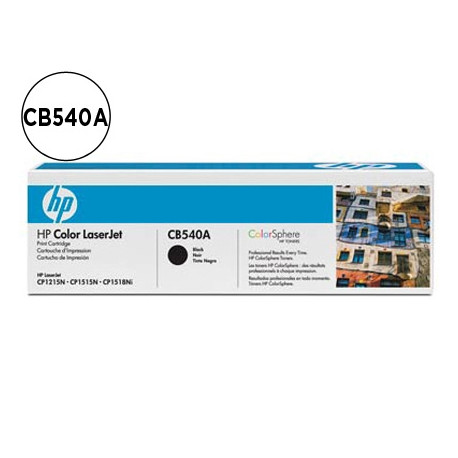 TONER HP CB540A COLOR LASERJET CP-1215/CP-1515/CP-1518 NEGRO WITH ...