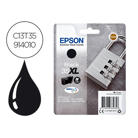 INK-JET EPSON 35XL T3591 PRO WF-4720DWF / 4725DWF / 4730DTWF / 4740DTWF ...