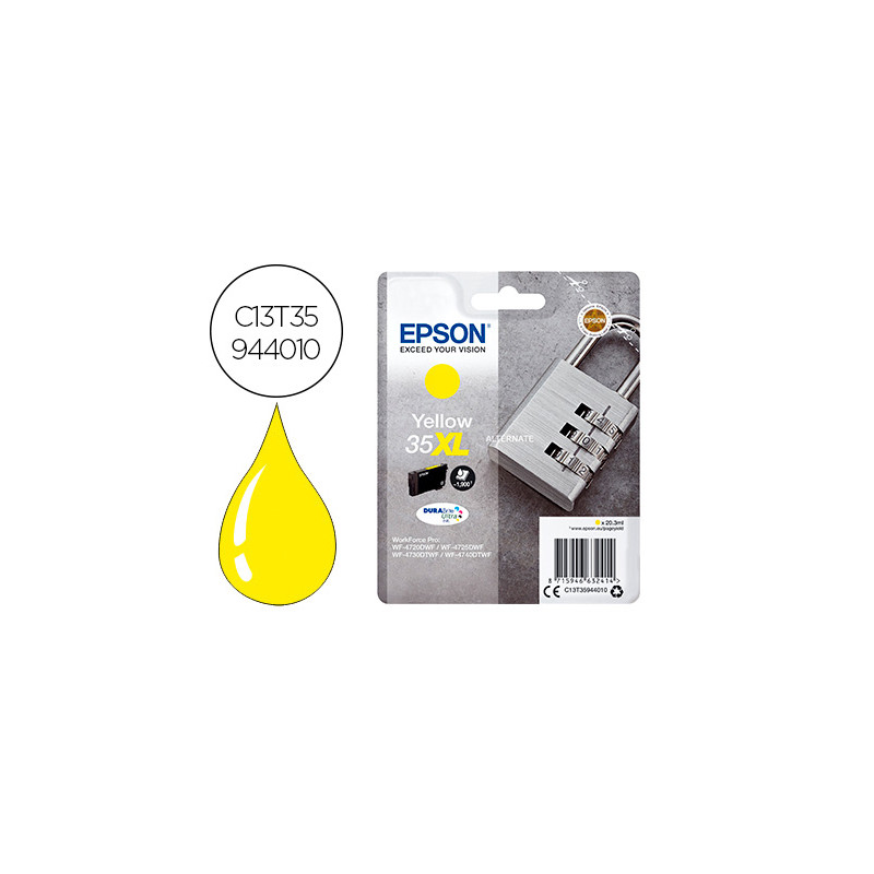 INK-JET EPSON 35XL T3594 PRO WF-4720DWF / 4725DWF / 4730DTWF / 4740DTWF ...