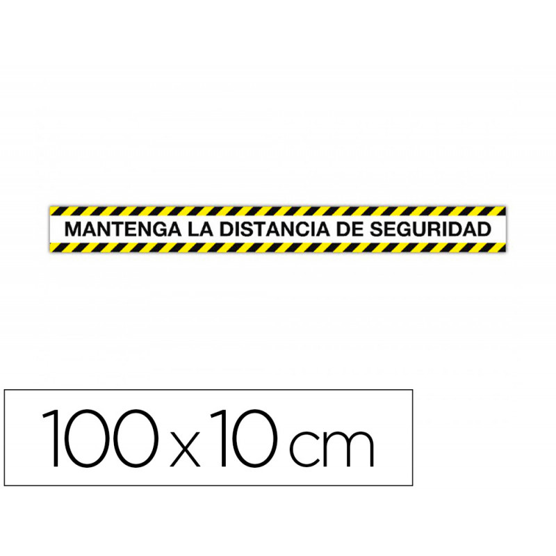CINTA DE SEÐALIZACION ADHESIVA APLI MANTENGA LA DISTANCIA 100 X 10 CM CINTA DE SEÐALIZACION ADHESIVA APLI MANTENGA LA DISTANCIA 100 X 10 CM