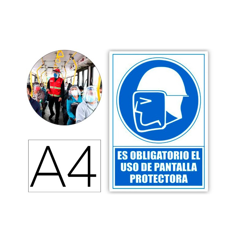 PICTOGRAMA ARCHIVO 2000 OBLIGATORIO USO DE PANTALLA PROTECTORA PVC ...