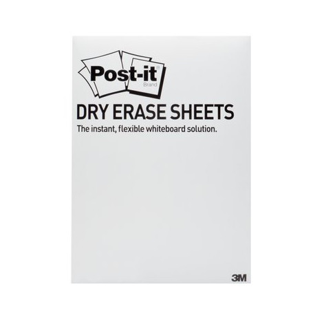 PIZARRA BLANCA POST IT SUPER STICKY LAMINA ADHESIVA REMOVIBLE 27,9X39 CM